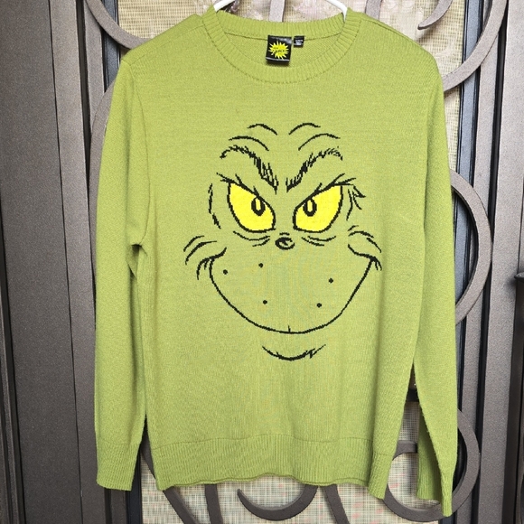 MAD Engine | Sweaters | Mad Engine Lime Green Grinch Sweater | Poshmark
